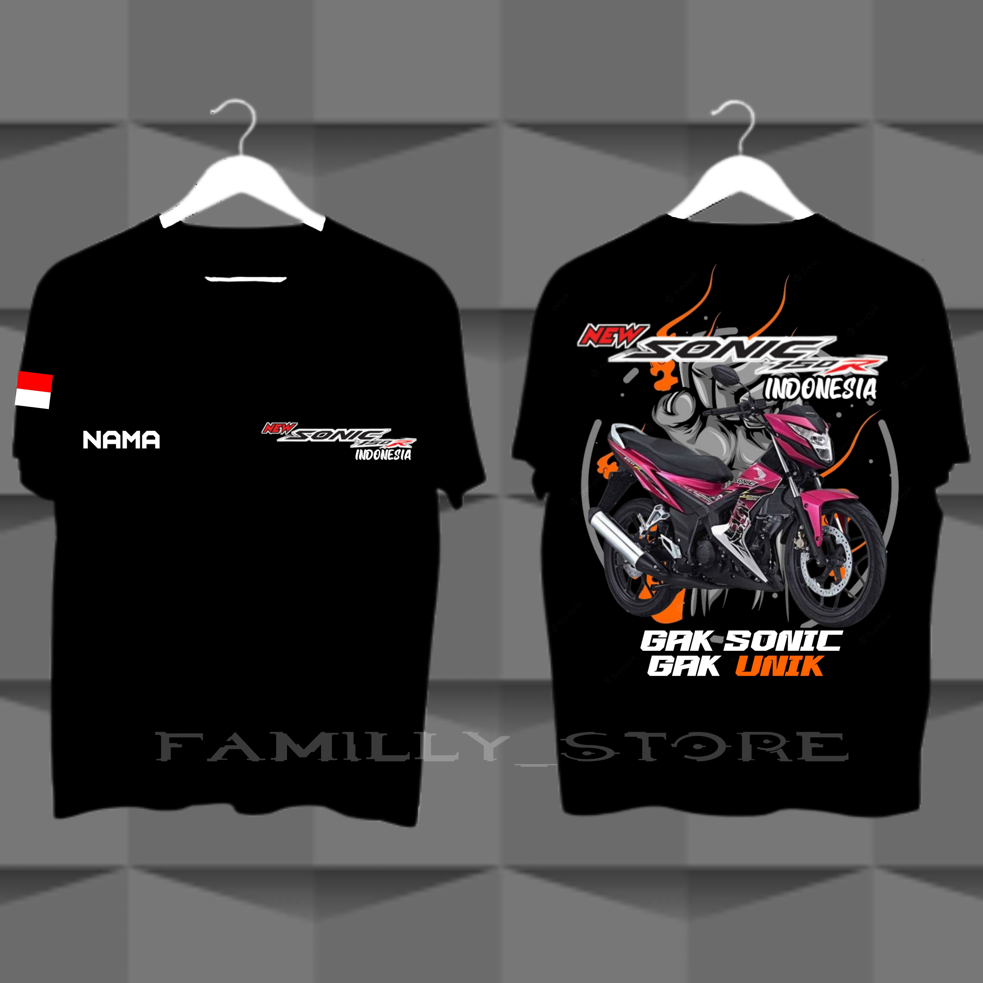 BAJU KAOS MOTOR SONIC 150R/KAOS MOTOR SONIC 150R/KAOS KOMUNITAS MOTOR ...