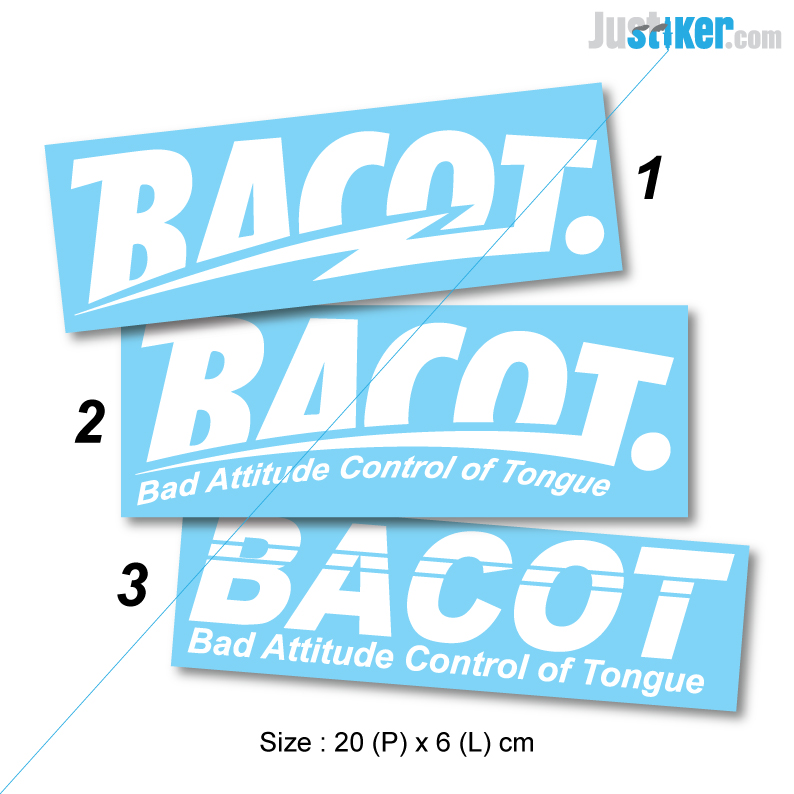 Sticker Bacot, Sticker Bacot, Cutting Sticker Bacot | Lazada Indonesia