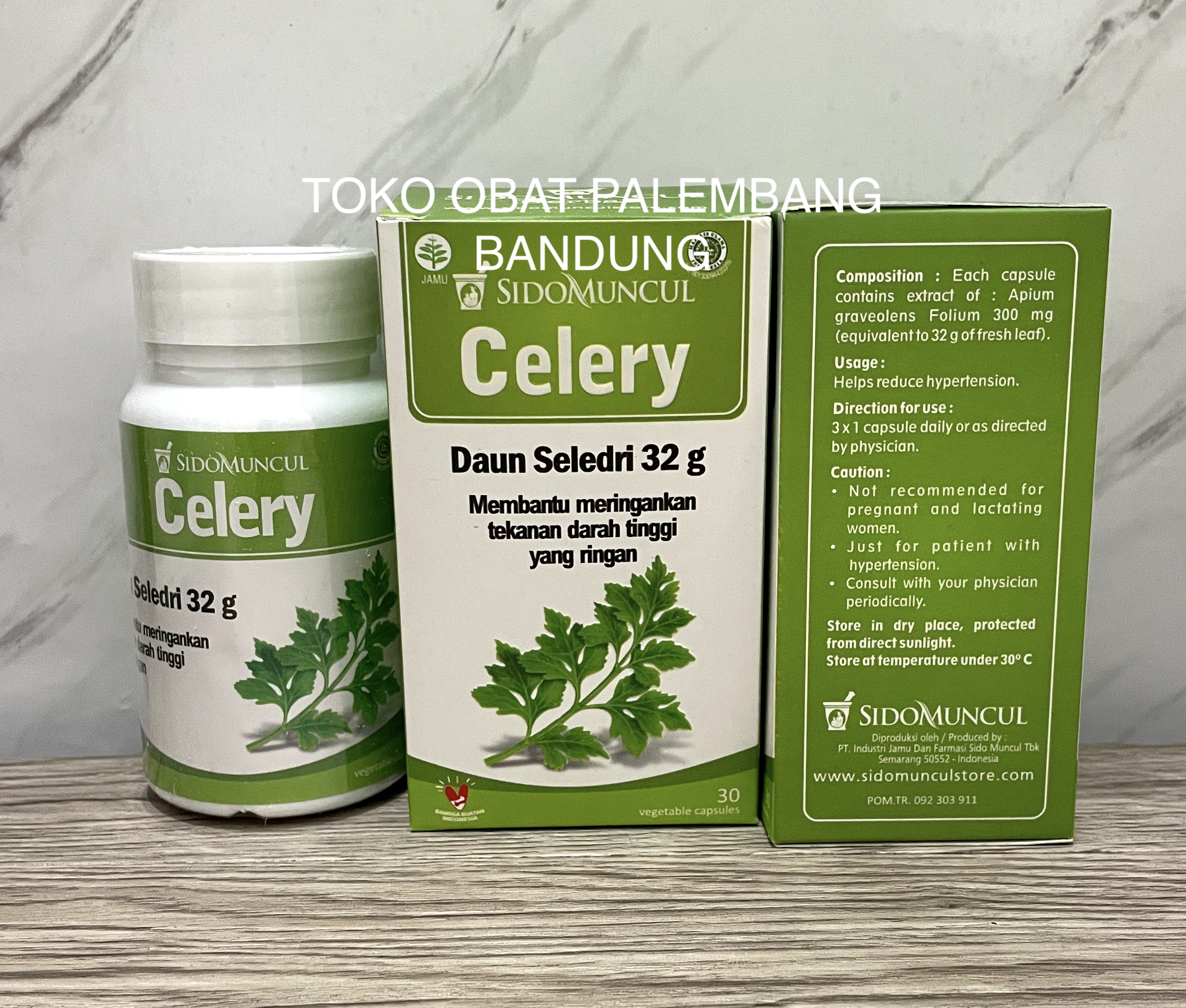 SIDOMUNCUL CELERY 30 KAPSUL SIDO MUNCUL DAUN SELEDRI TEKANAN DARAH TINGGI | Lazada Indonesia