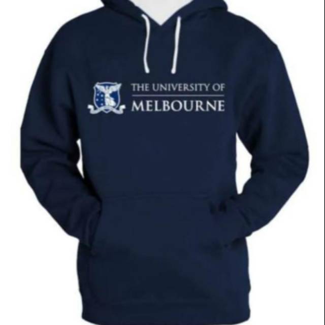 Sweater hoodie zipper basic UNIVERSITAS MELBOURNE UNIVERSITY | Lazada ...