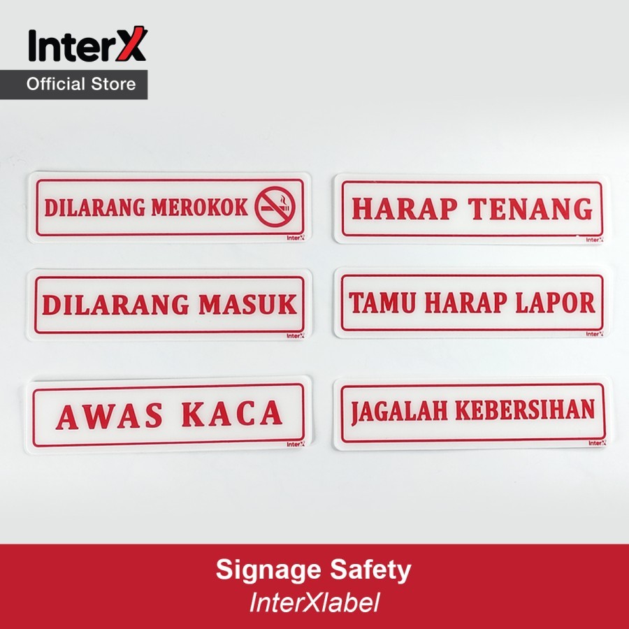 Sticker Sign Akrilik Safety/Papan Tanda Signage/Sign Board/Papan Sign ...