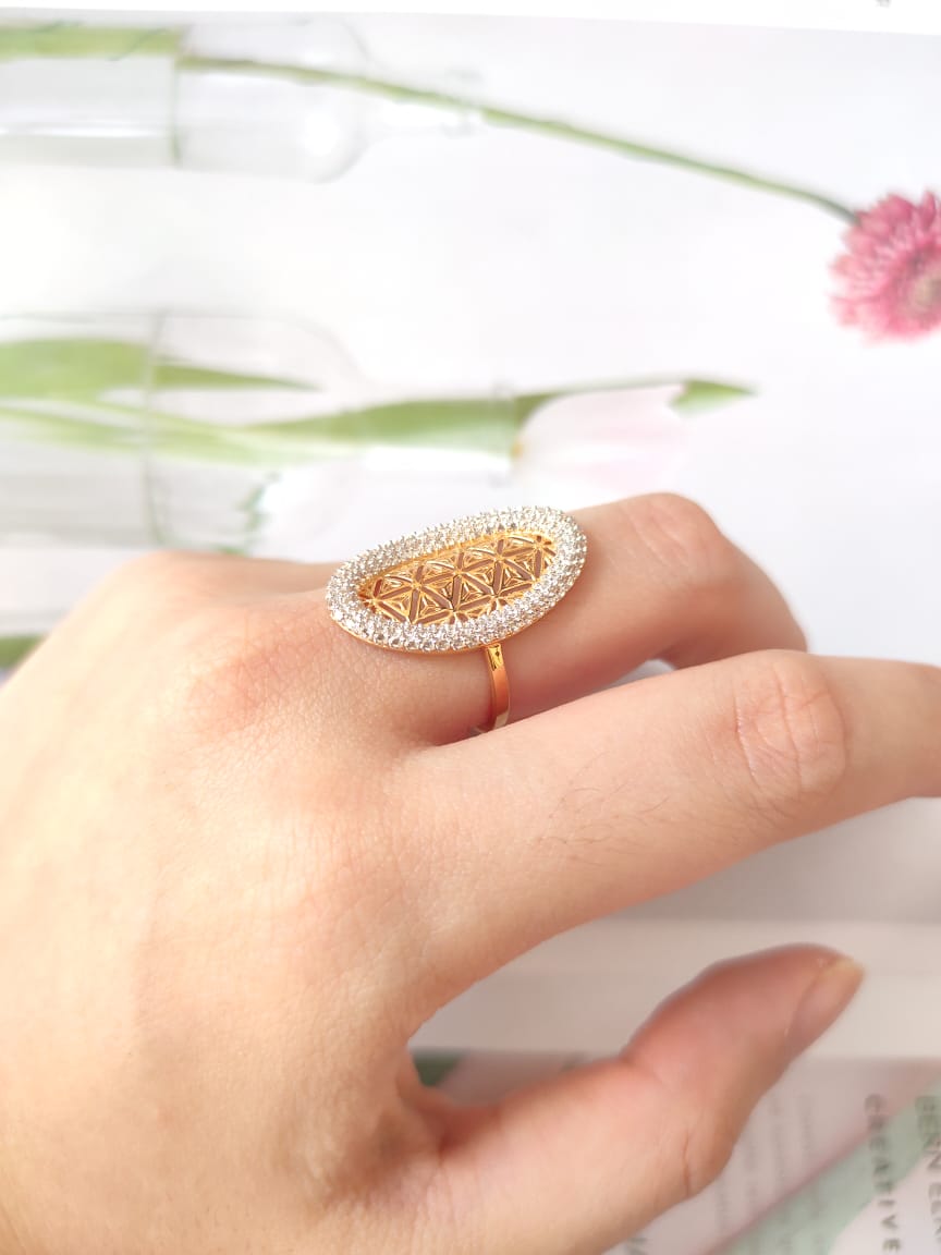 Cincin permata kendari fashion emas asli 700 16k | Lazada Indonesia