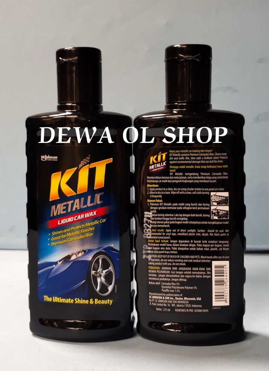 kit metallic car wax polish poles isi 275ml | Lazada Indonesia