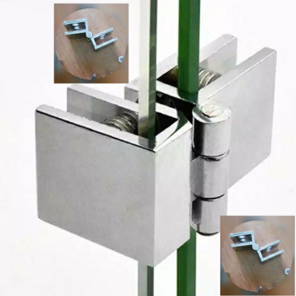 Engsel Jepit KACA ke KACA 90 Derajat Engsel Kaca Pintu Lemari Etalase ...