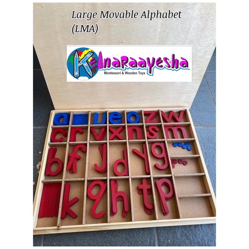Montessori LMA / large movable alphabet | Lazada Indonesia
