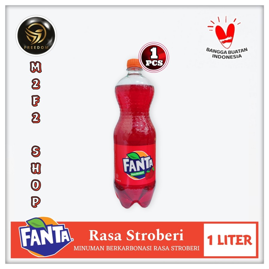 Fanta Merah Minuman Bersoda Botol Plastik Pet - 1000 ml | 1 liter (Kemasan Satuan) | Lazada ...