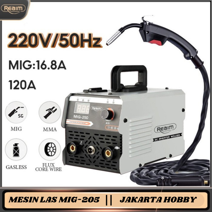 REAIM Mesin Las MIG-250 120A Premium Welding IGBT Mesin trafo Las MIG-250 | Lazada Indonesia