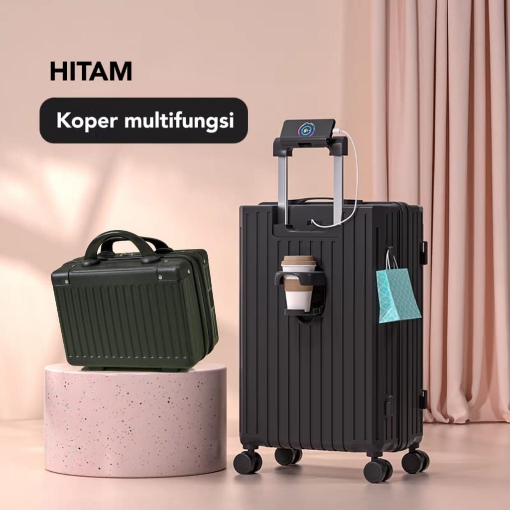 LAOSHIDAISHU KAPASITAS BESAR Koper 24 Inch 20''22 inch TRAVEL KABIN ...