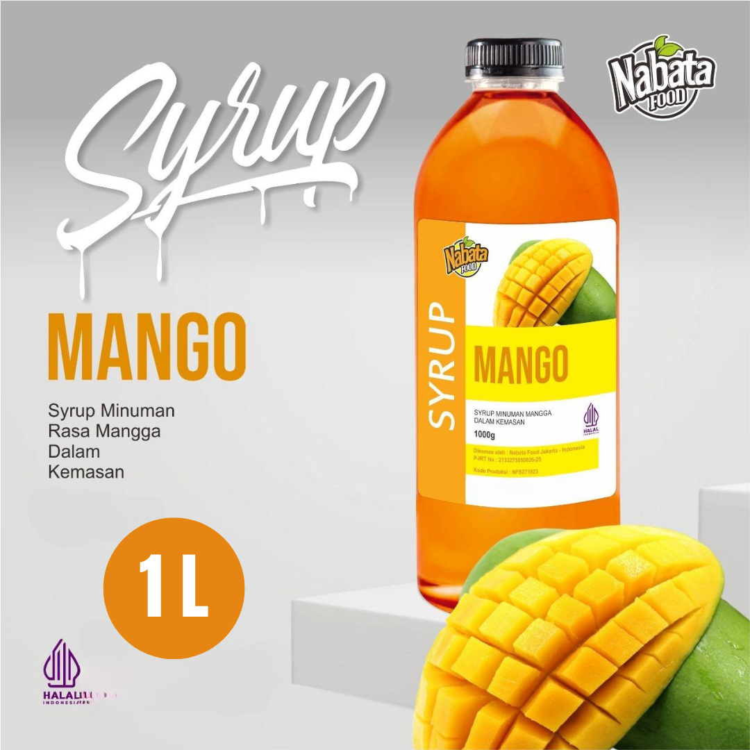 Sirup Mangga 1 liter Nabata food Syrup Mango Botol Plastik | Lazada ...
