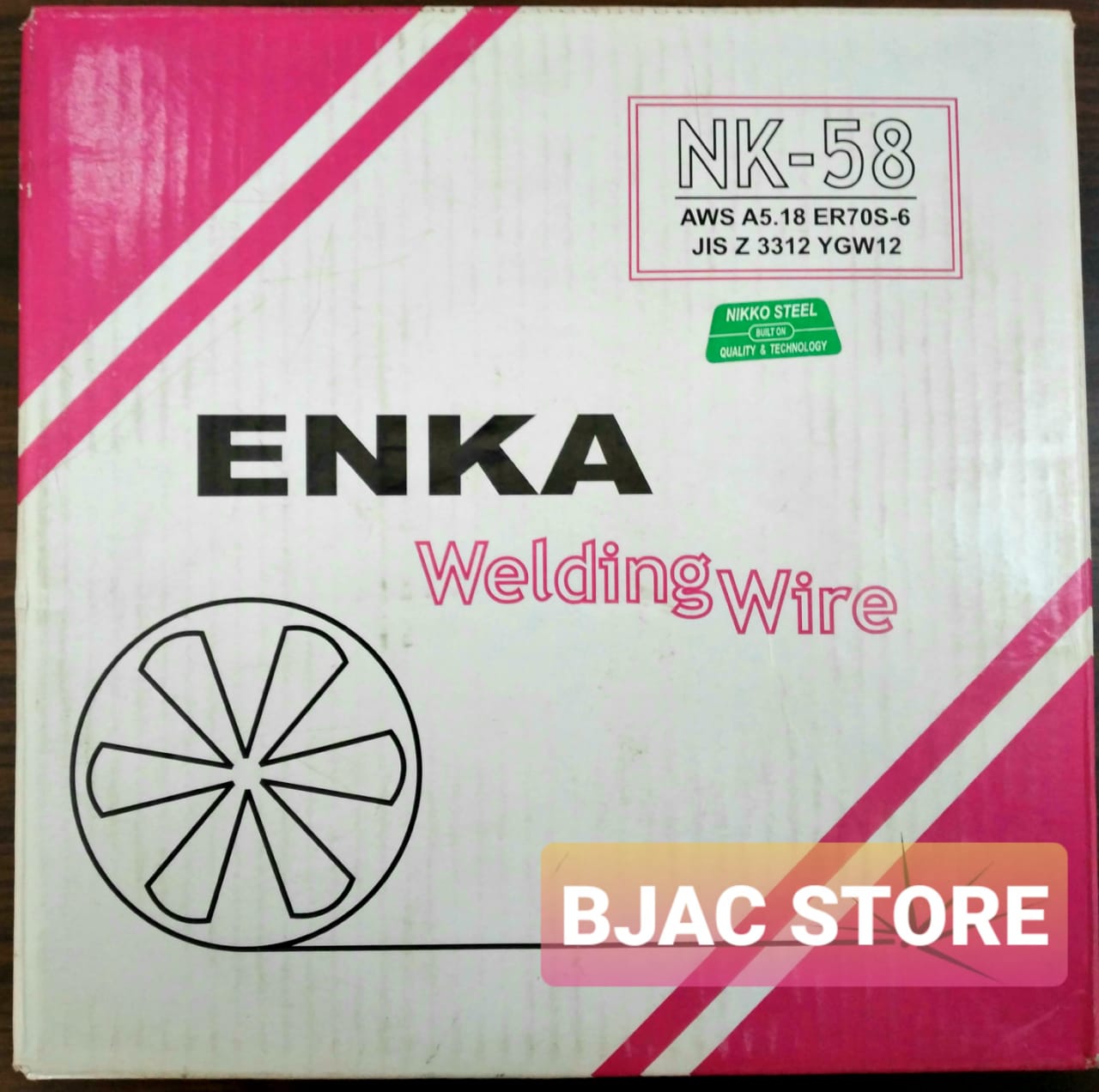 KAWAT LAS MIG CO2 0.8mm - 15KG MIG WIRE ENKA NK58 ER70S6 | Lazada Indonesia