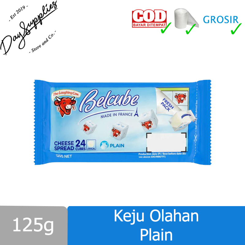 Belcube Plain Cheese Spread 125g (24 Cubes) / Keju MPASI Bayi dan Anak ...