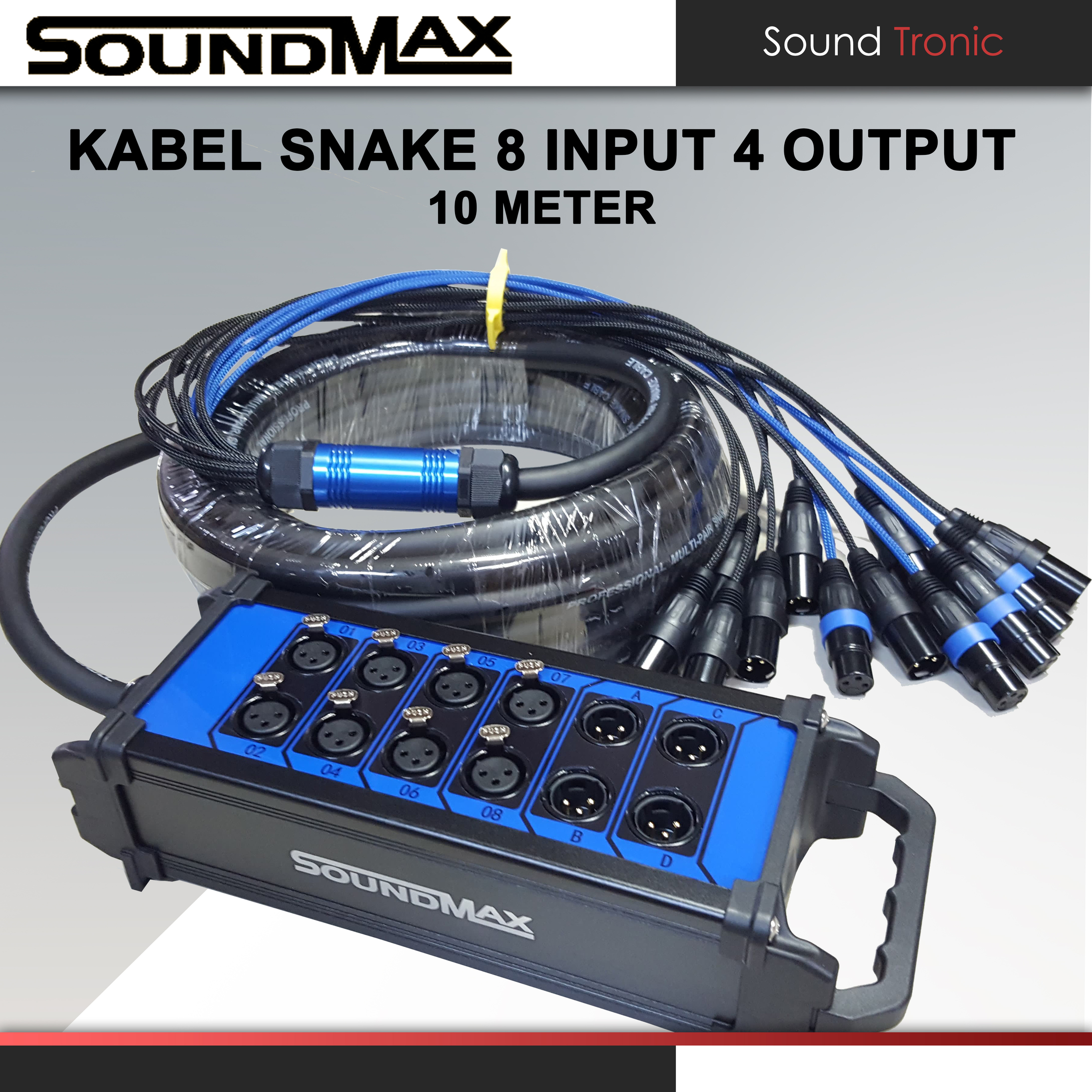 Kabel Snake SOUNDMAX 8+4 12 channel 10meter | Lazada Indonesia