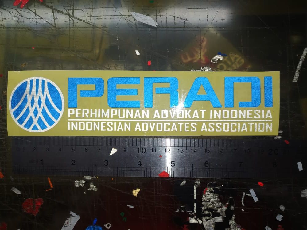 Sticker cutting Stiker PERADI Advokat Pengacara | Lazada Indonesia