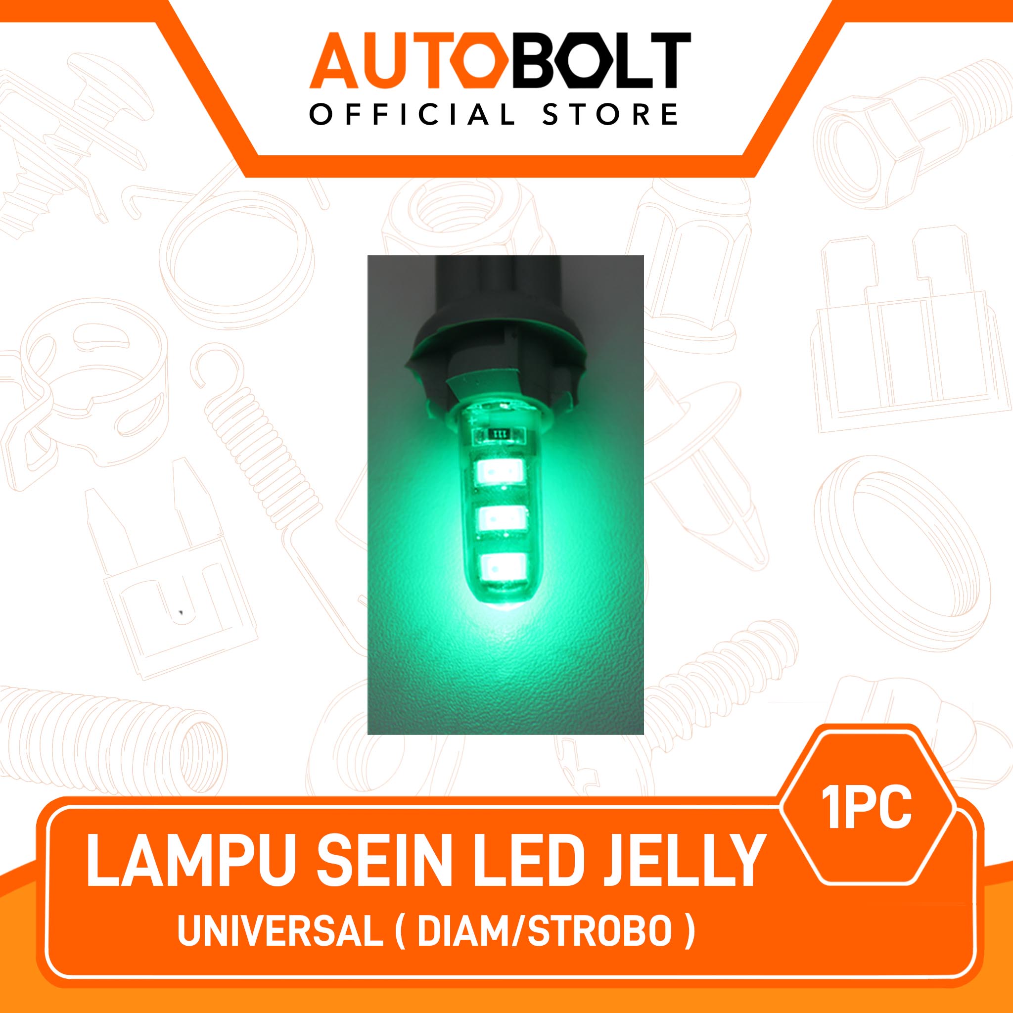 Lampu Sein LED Jelly Universal Motor Mobil Putih Biru Ice Blue Merah ...