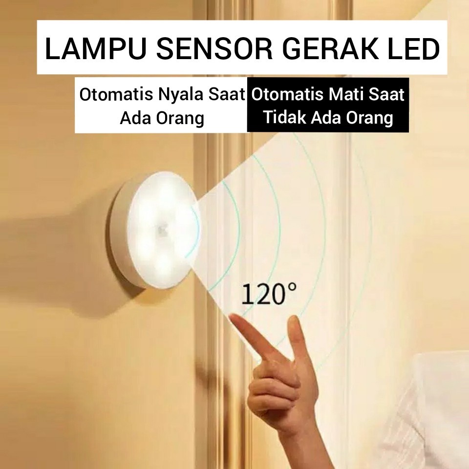 Lampu Pintar LED Sensor Gerak tempel Magnetic Lampu Sensor Gerak ...