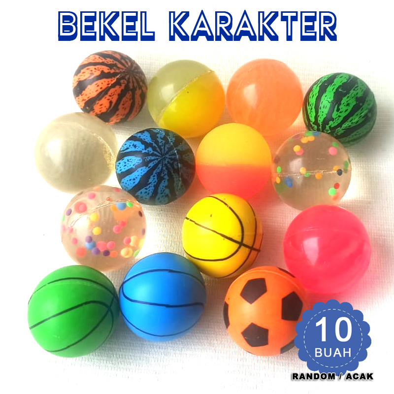 Mainan bola Bekel KARAKTER paket 10 buah - Bekel KARAKTER 10 pcs ...