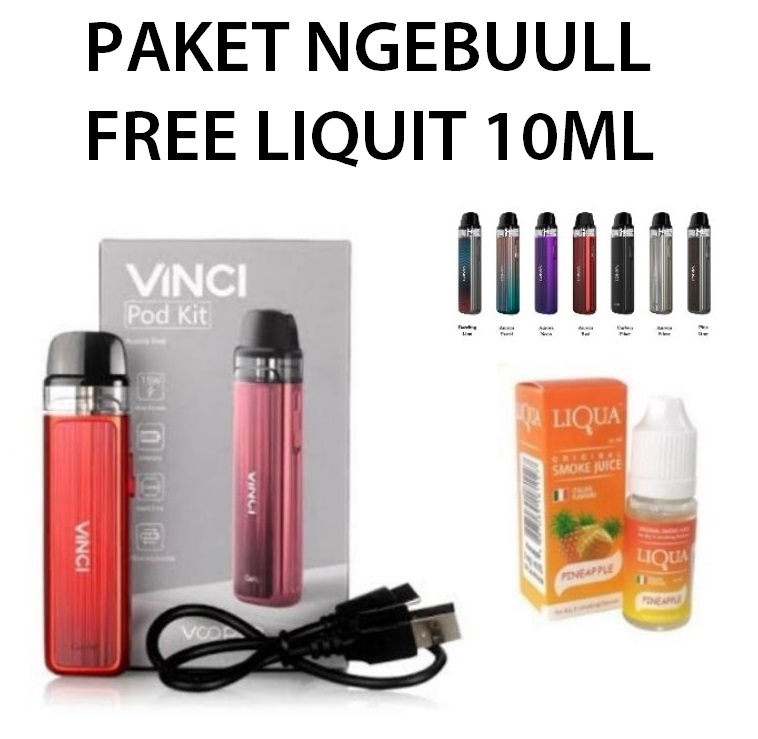 PAKET SIAP KEBUL POD VINCI VoopooVinci Pod Mod Kit 1500mAh the Real Pod ...