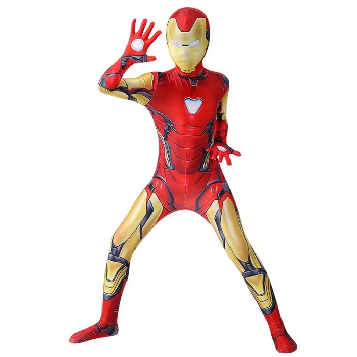 Cosplay spiderman / iron man kostum anak baju superhero Hallowen ...