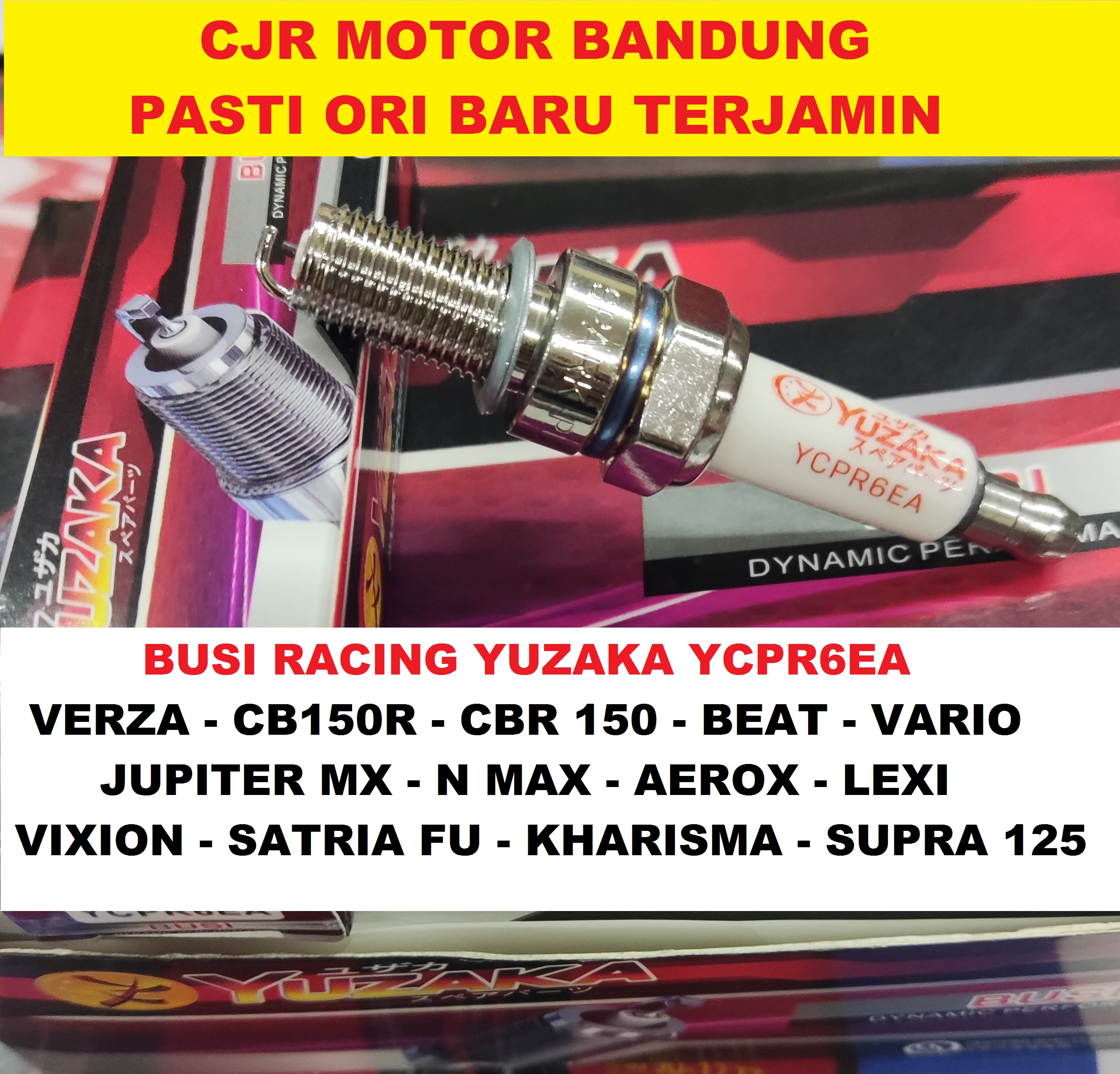 Busi Racing Motor VERZA CB150R VIXION SUPRA X 125 JUPITER MX KHARISMA ...