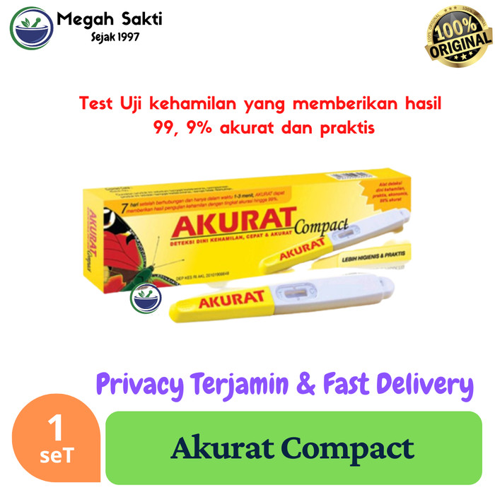 Akurat Compact - Alat Test Uji Kehamilan Pribadi Praktis | Lazada Indonesia