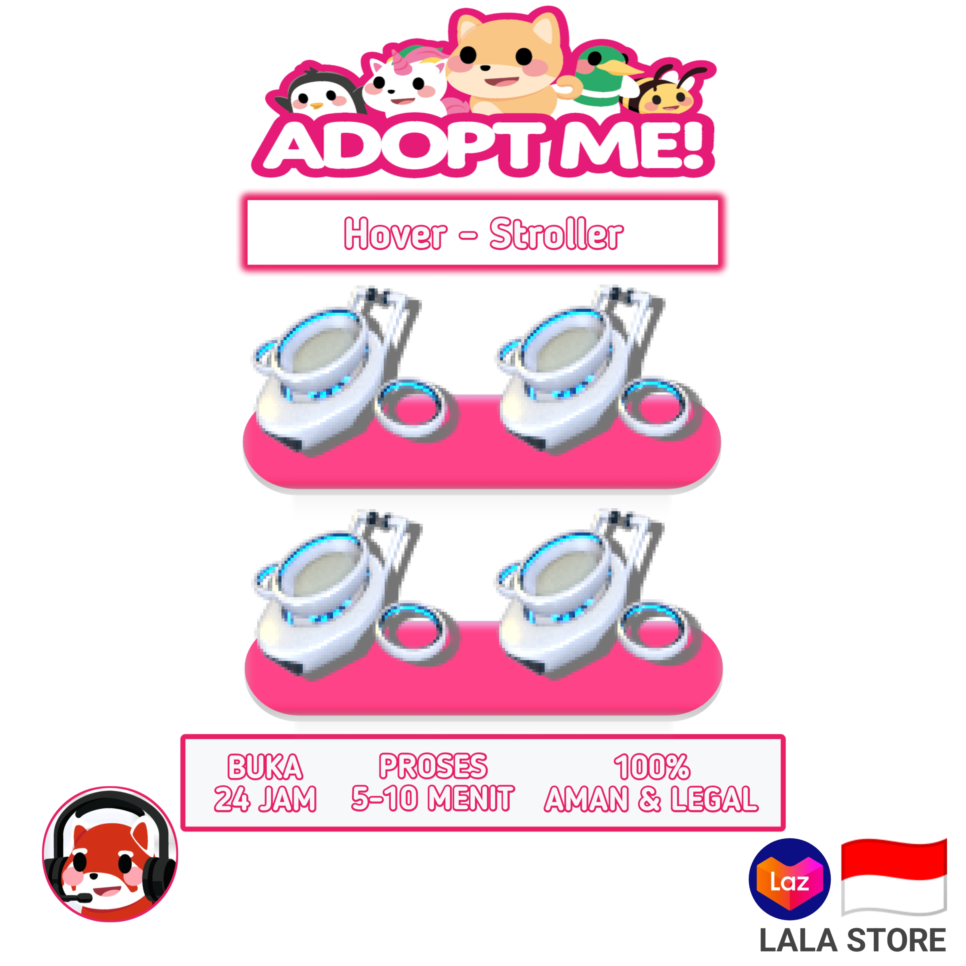 Adopt Me Stroller - Hover Stroller - Roblox | Lazada Indonesia