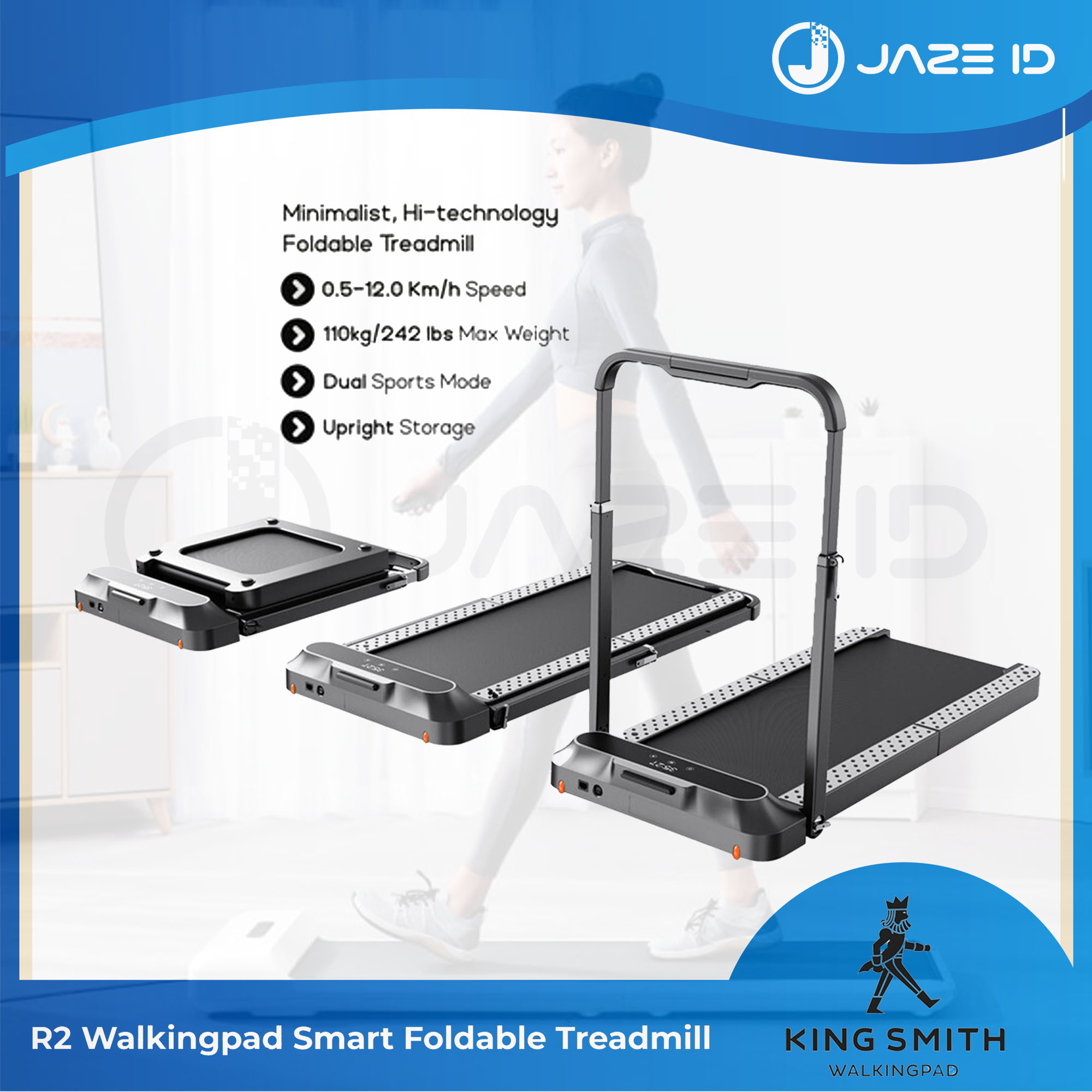 Xiaomi Treadmill R2 PRO Kingsmith Walking Pad 2in1 Smart Foldable Gym ...