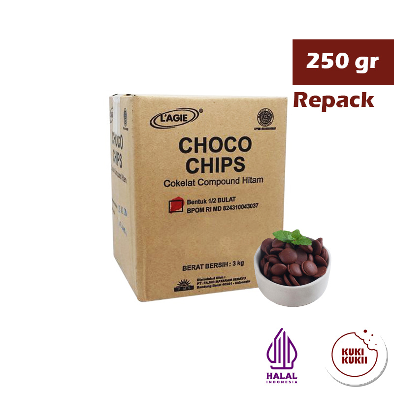 Choco Chips Lagie 1/2 bulat 250gr | Lagie Choco Chip 250 gr | Lazada Indonesia