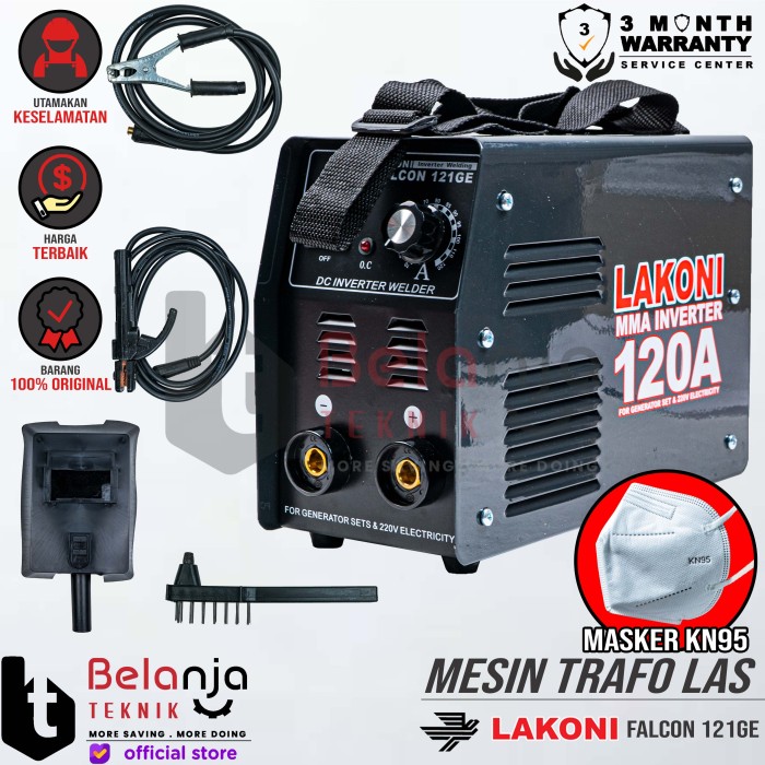 Lakoni Falcon Mesin Las 121 GE Trafo Inverter Welder 900 Watt | Lazada ...