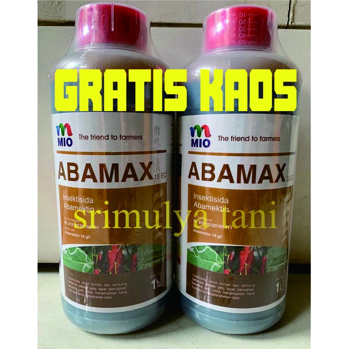 abamax 1liter insektisida hama ulat kutu (gratis kaos petani) | Lazada ...