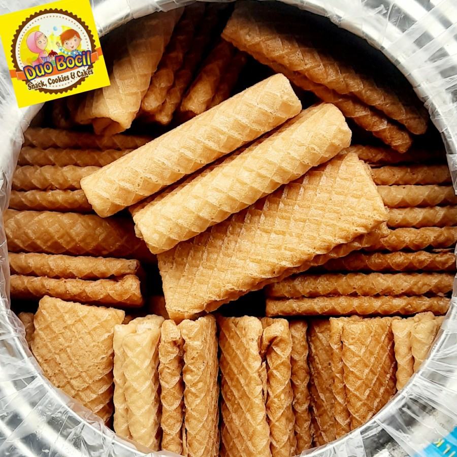 Kue Dompet Semprong rasa Manis 1 Kg - Duo Bocil Snack | Lazada Indonesia