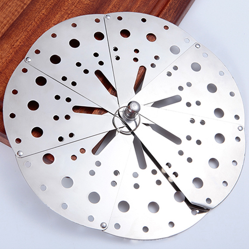 Stainless Adjustable Drop Lid Simmering Food Pot Cover Anti-Overflow ...