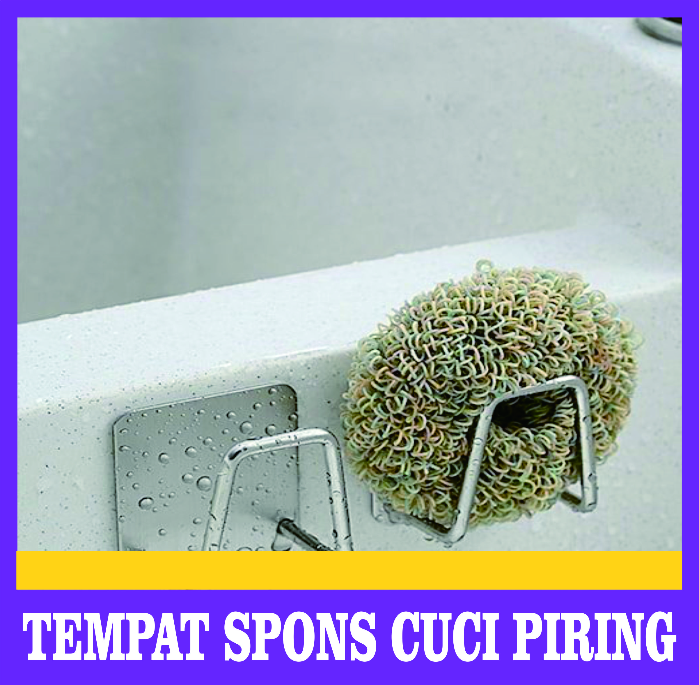 Tempat Spon Cuci Piring Spons Kran Bak Sabun Sink Air Keran Wastafel ...