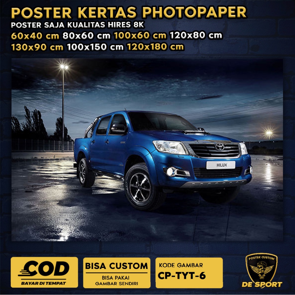 Poster Foto Jumbo Mobil Toyota Supra Ft-1 Fortuner Toyota 85 Land ...