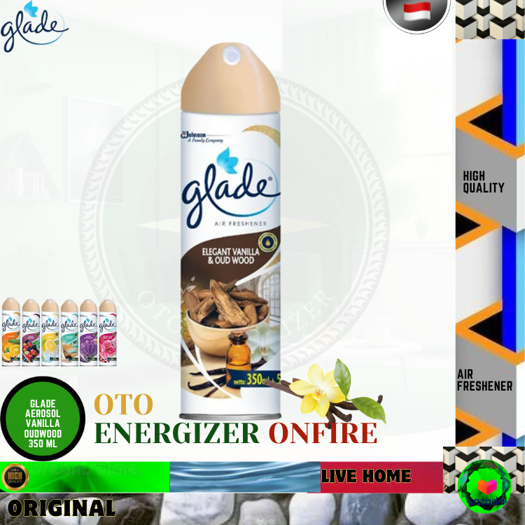 Glade Aerosol Elegant Vanilla & Oud wood 350 ml - Pengharum Ruangan | Lazada Indonesia