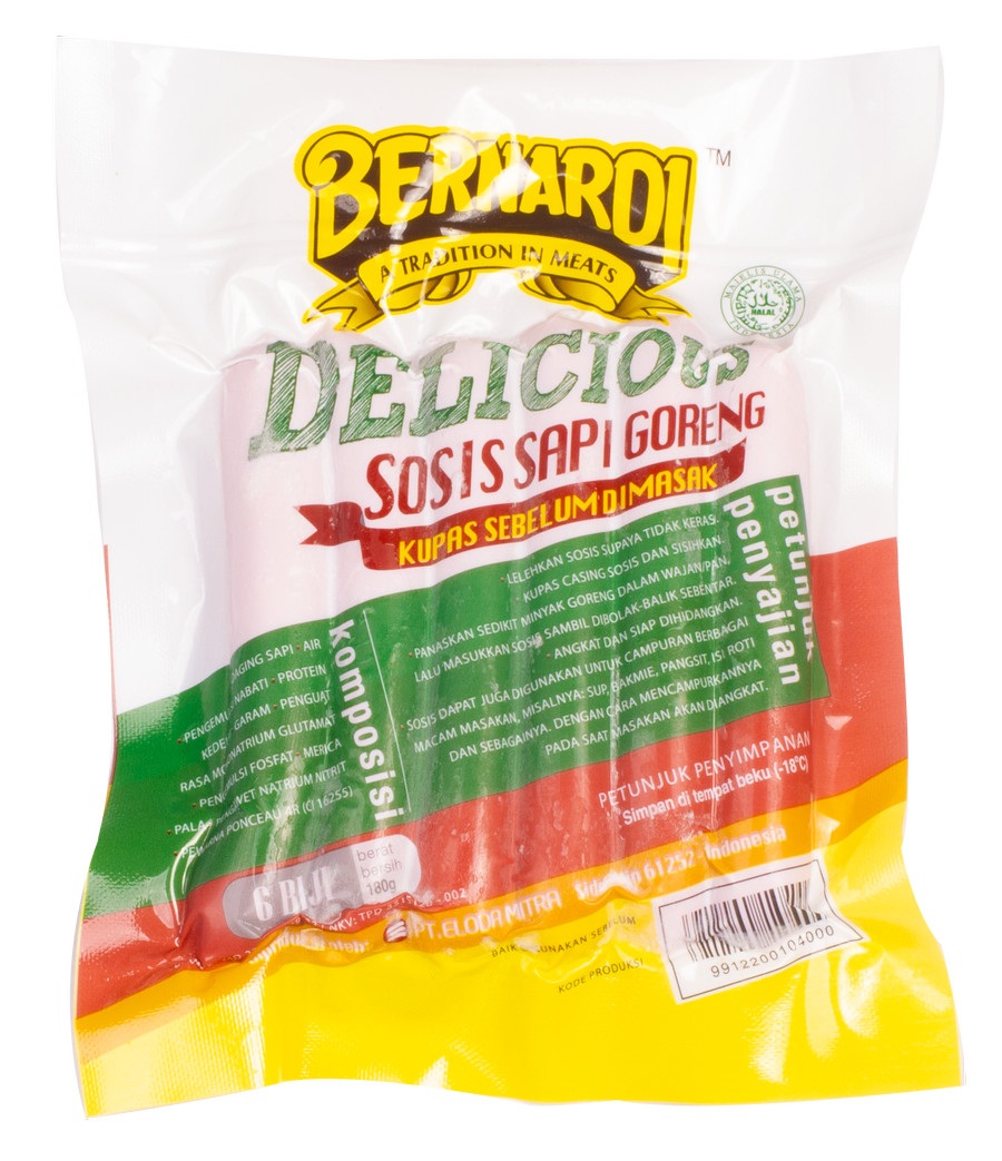 SOSIS SAPI GORENG BERNARDI DELICIOUS 180GR ISI 6PCS | Lazada Indonesia