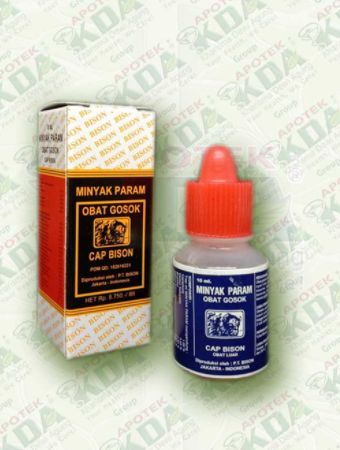 MINYAK PARAM OBAT GOSOK CAP BISON UNTUK PEGAL PEGAL DAN KESELEO ALL ...