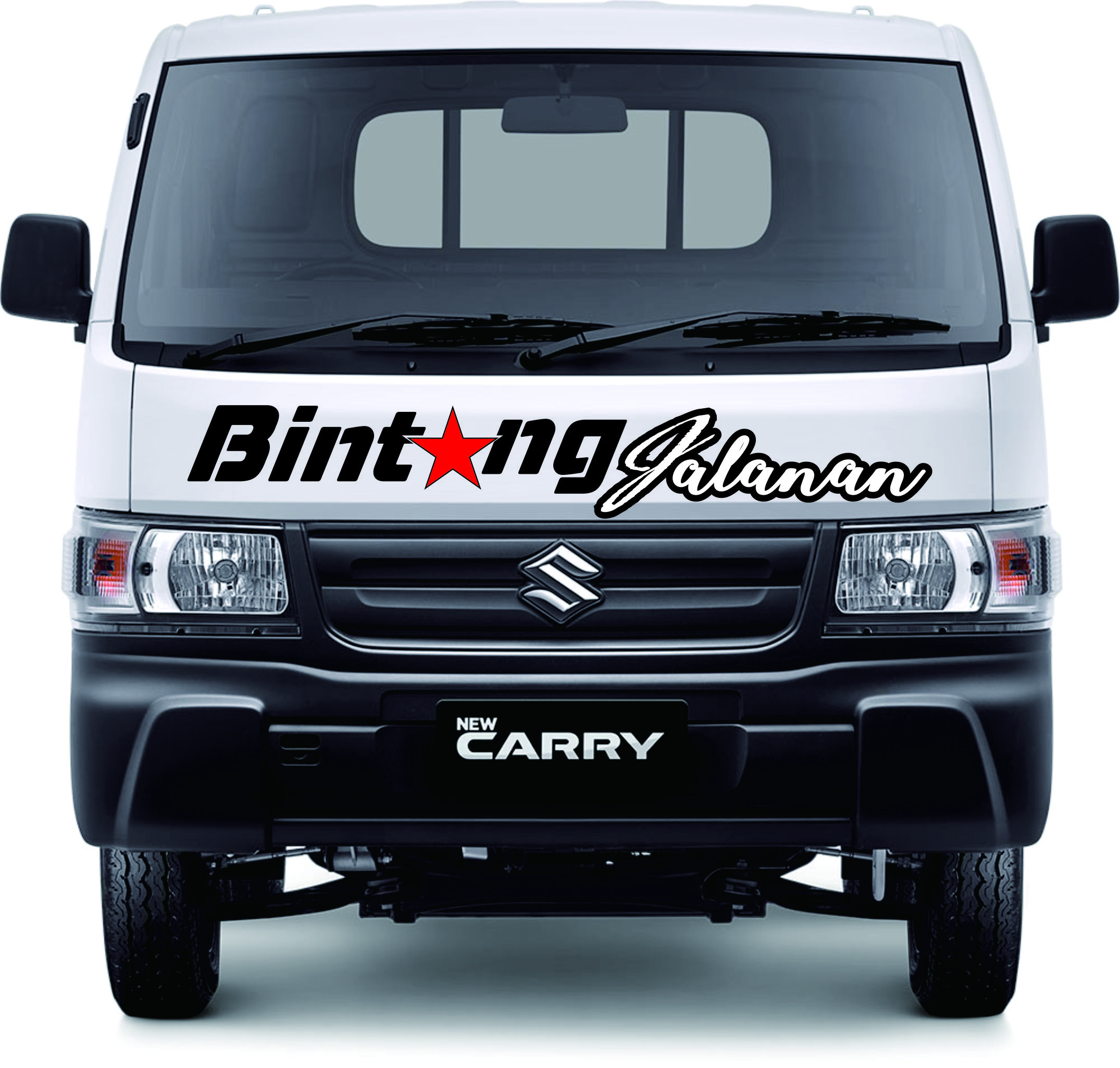 cutting sticker mobil stiker untuk body depan kabin mobil pick up dan ...