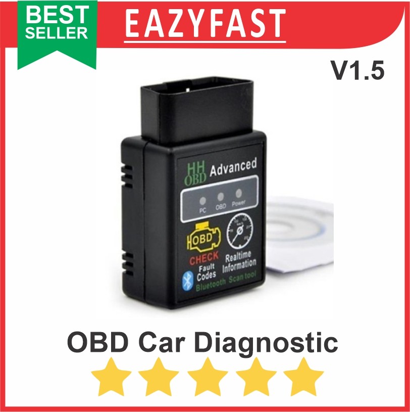 OBD2 OBD 2 1.5 v1.5 Alat Scan Scanner Mobil Wifi Bluetooth ELM327 ECU ...