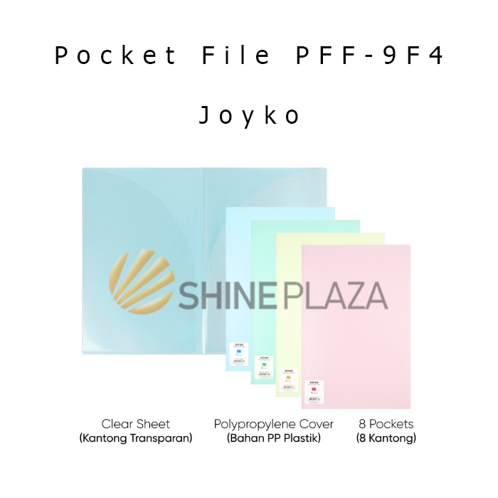 Map File Saku Joyko PFF-9F4 Pastel Color - Pocket File Folder | Lazada ...