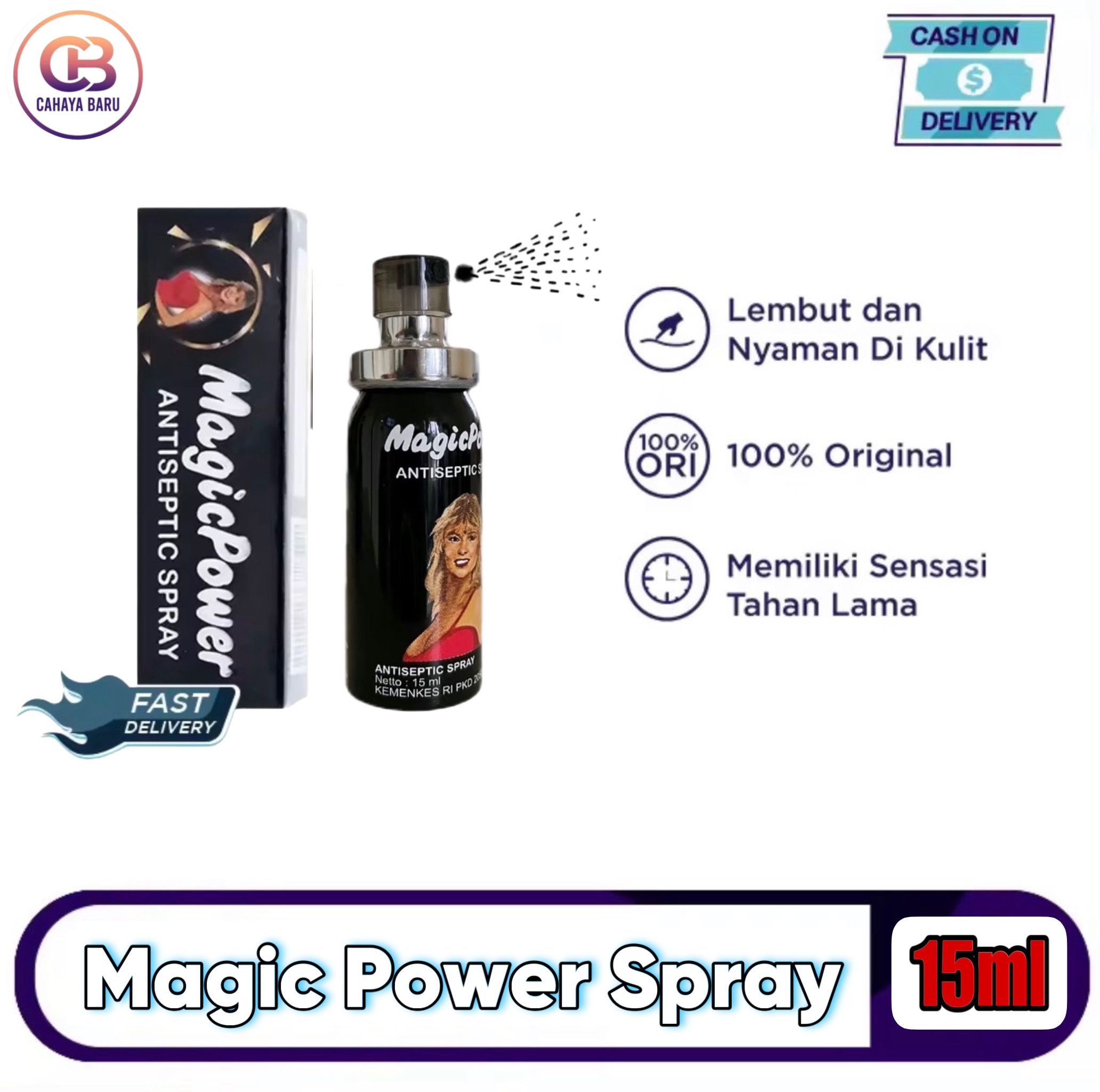 Magic Power Antiseptik Spray Original Bpom 1 Botol 15ml / Magic Power ...