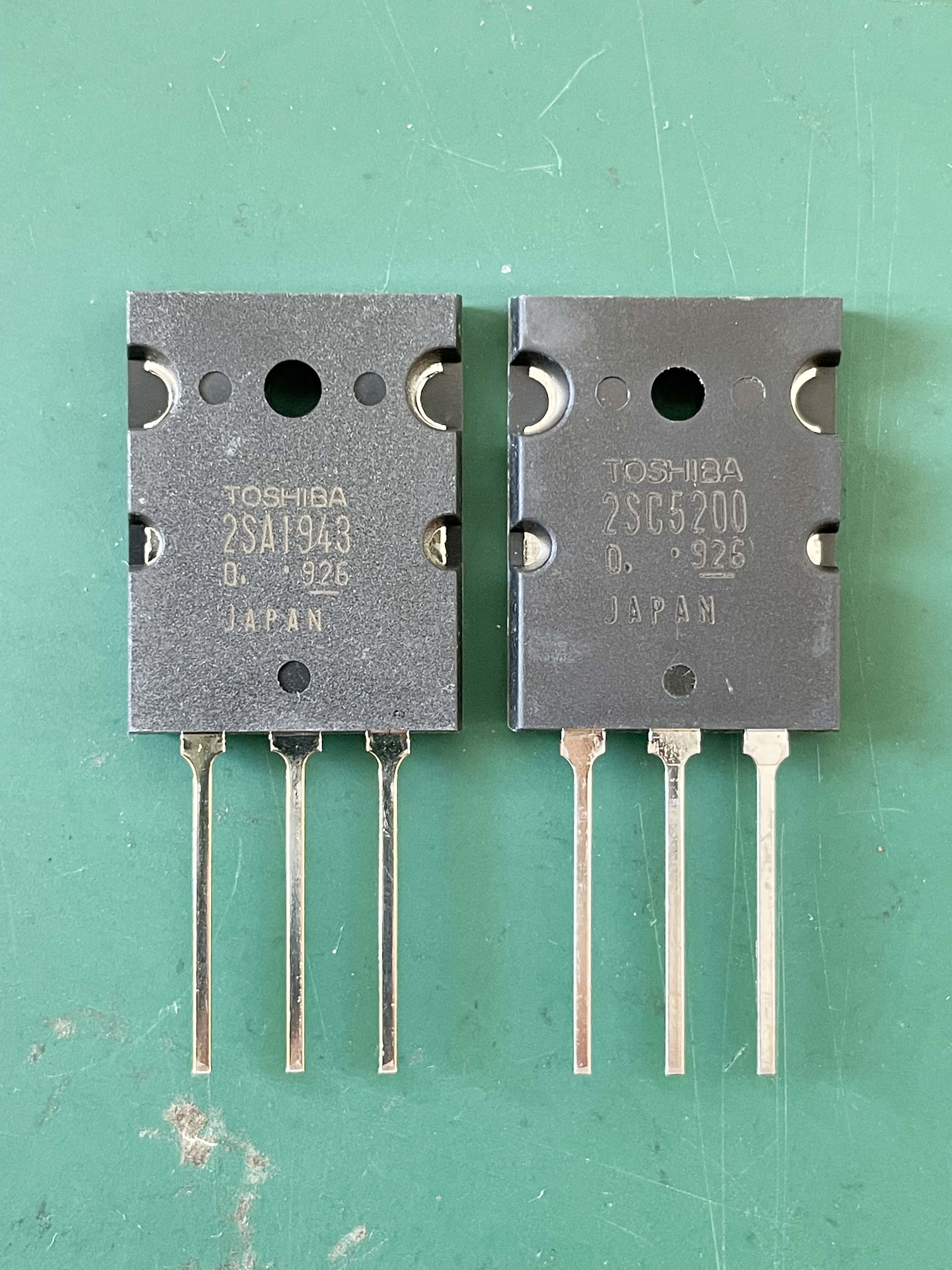 A1943 C5200 (100 SET) SUPER TRANSISTOR TOSHIBA 2SA1943 2SC5200 SEPASANG ...