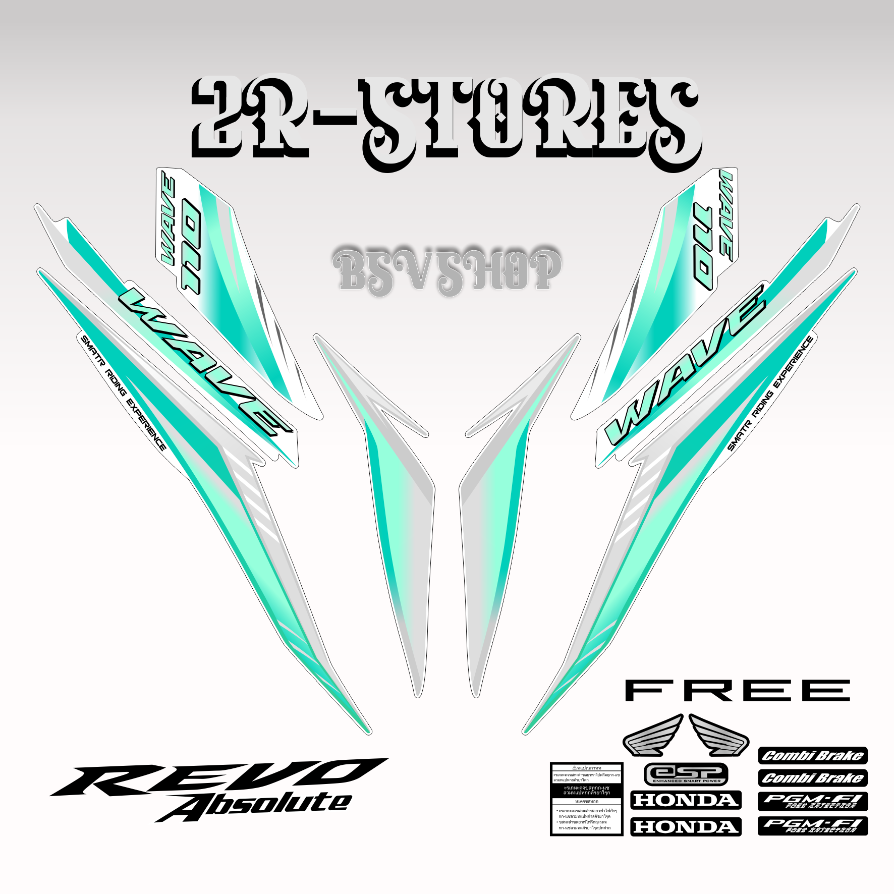 striping revo absolute 110 r variasi grafis 02 tahun 2009 - 2013 dasar ...