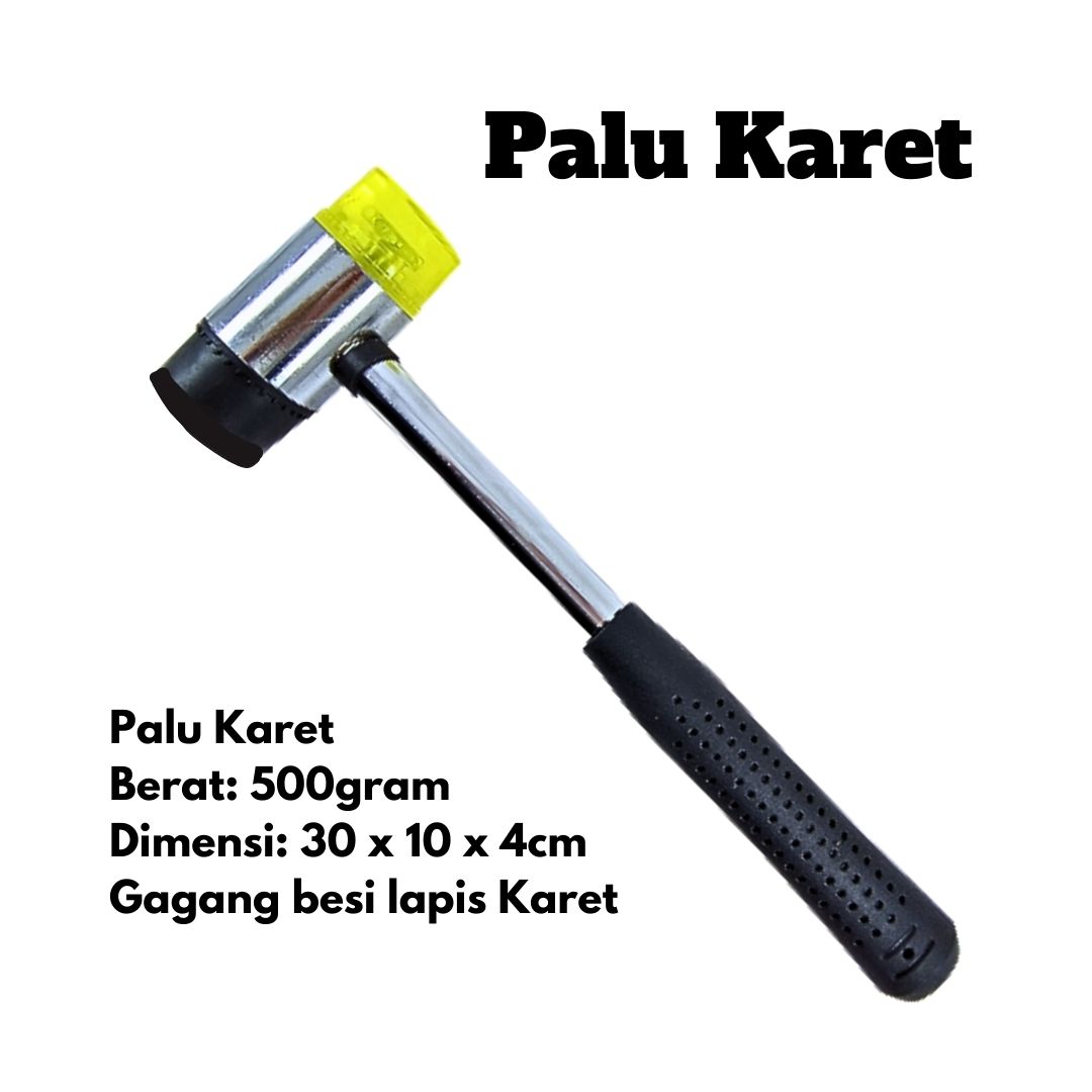 Palu Karet Martil Gagang Besi Lapis Karet Rubber Hammer | Lazada Indonesia