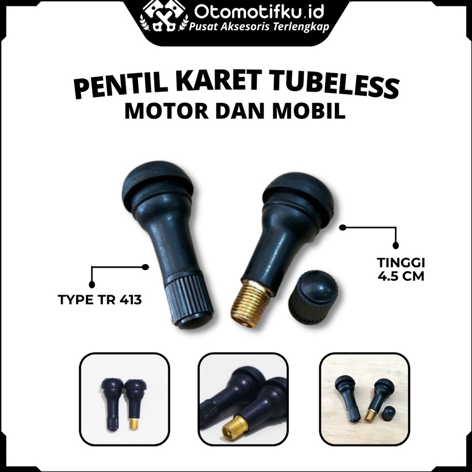Pentil Karet Tubles Dop Tubeless Mobil Motor - Otomotifku | Lazada ...