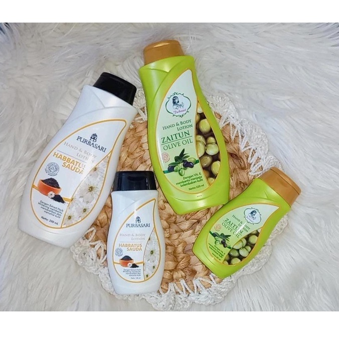 [Original 100%] PURBASARI Hand & Body Lotion Zaitun & Habbatussauda ...