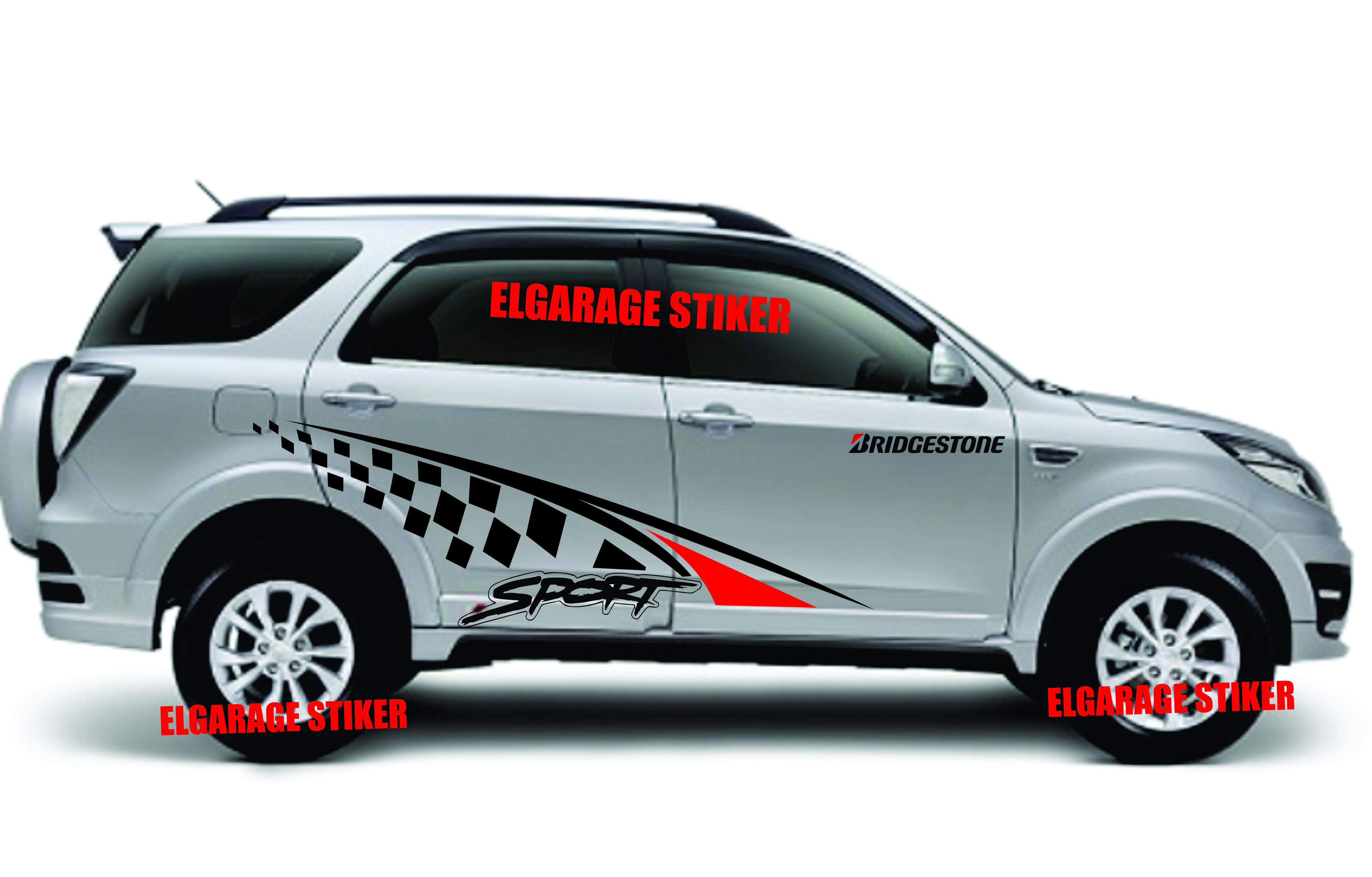 Stiker mobil rush sport racing cutting stiker racing sport mobil rush ...