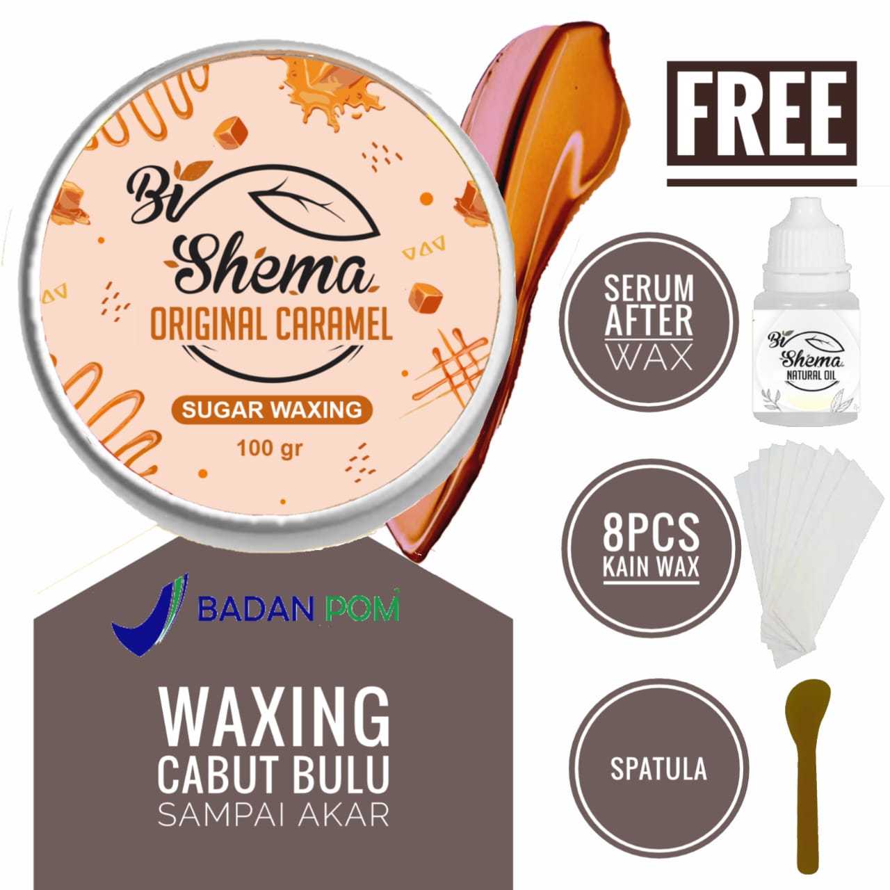 Bpom Bio Shema Sugar Waxing Serum After Wax Anti Iritasi Spatula Kain Wax Sugar Wax