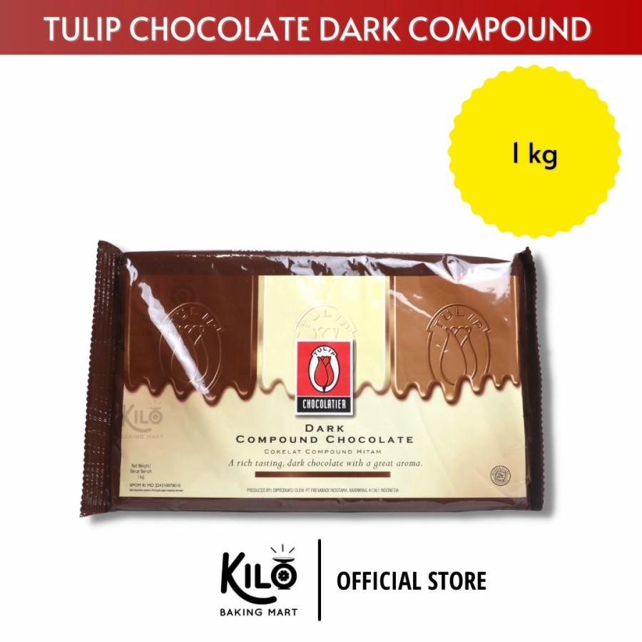Tulip Dark Compound Chocolate 1Kg | Lazada Indonesia
