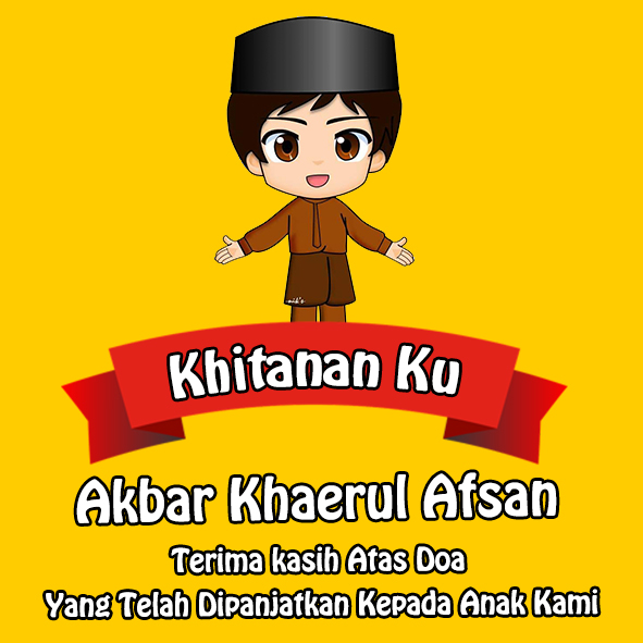 Cetak Sticker Glossy Cromo Desain Khitanan - A4 - Cetak Label Kemasan ...
