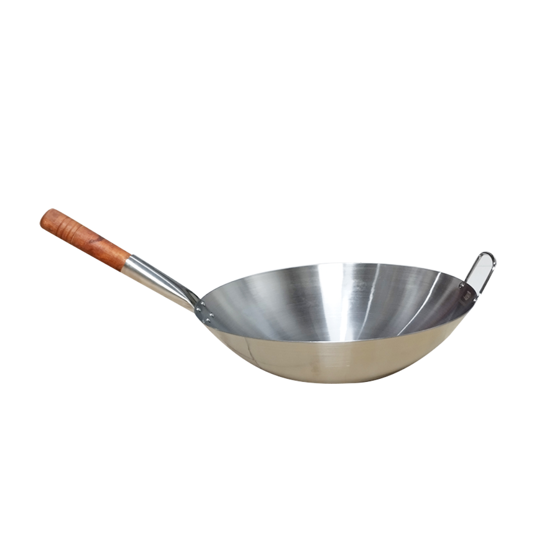 Wajan Stainless Steel Premium Gagang Kayu | Lazada Indonesia